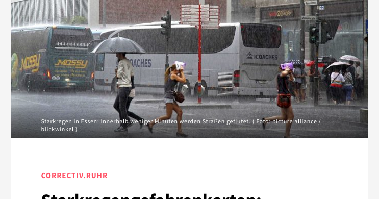 Wo Regen zum Problem wird - drehscheibe